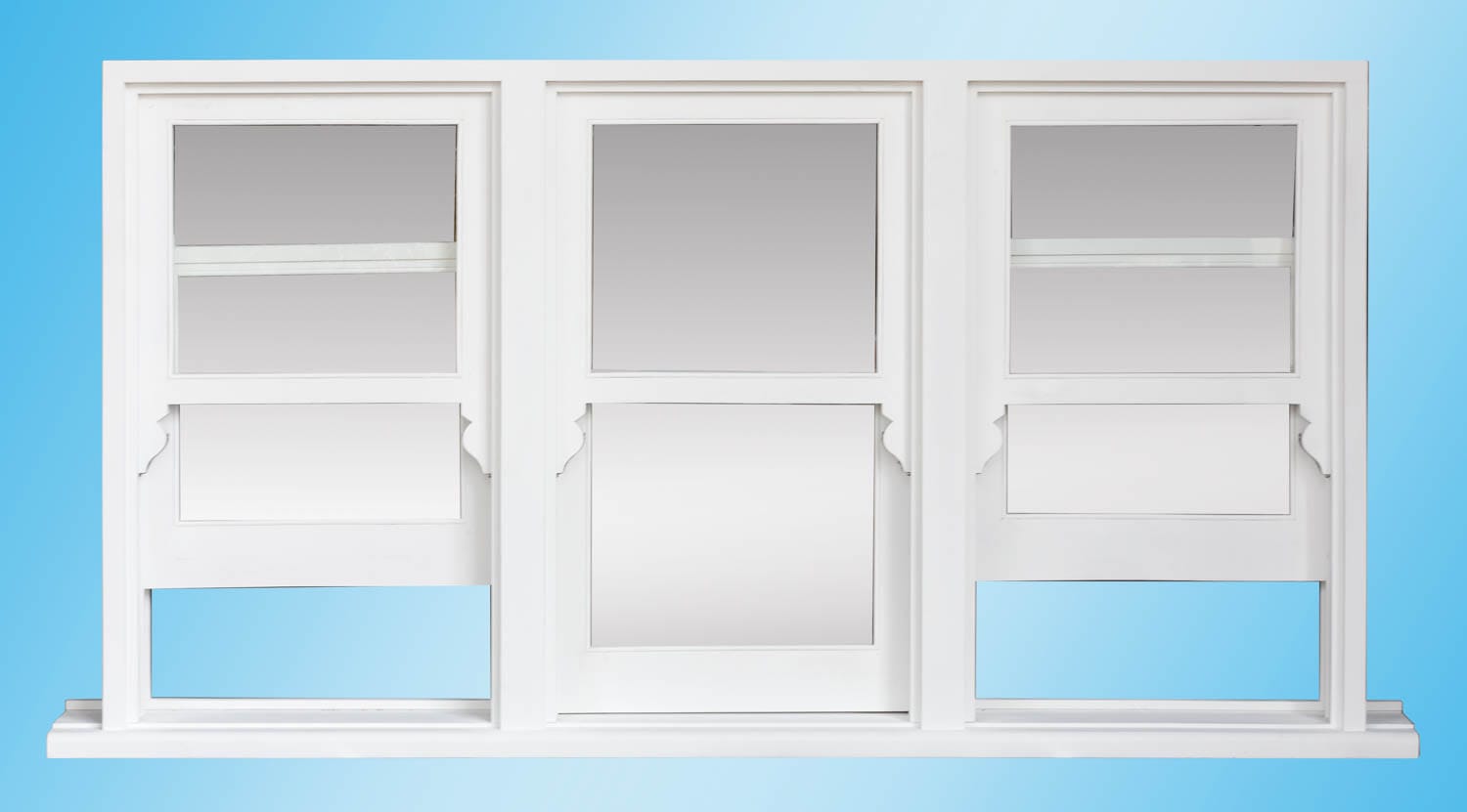 Triple Double Hung Window - Pre Primed - Colonial Warehouse